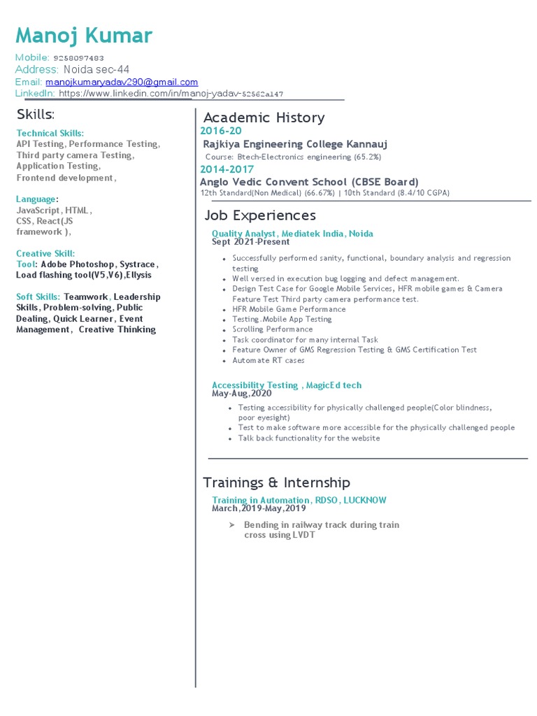 Abhinav Resume | PDF