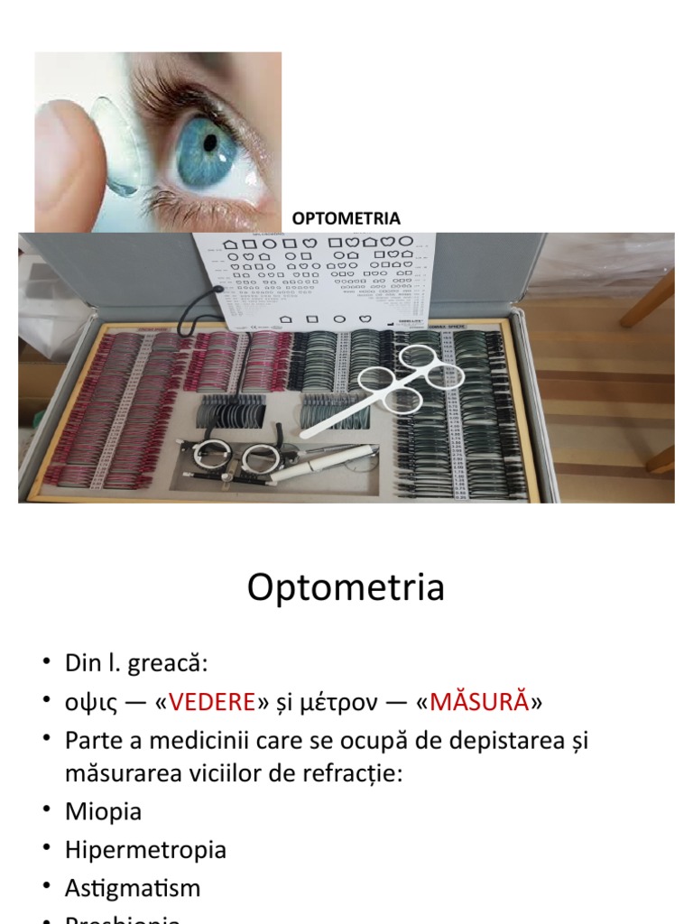 Prezentare Optometristi | PDF