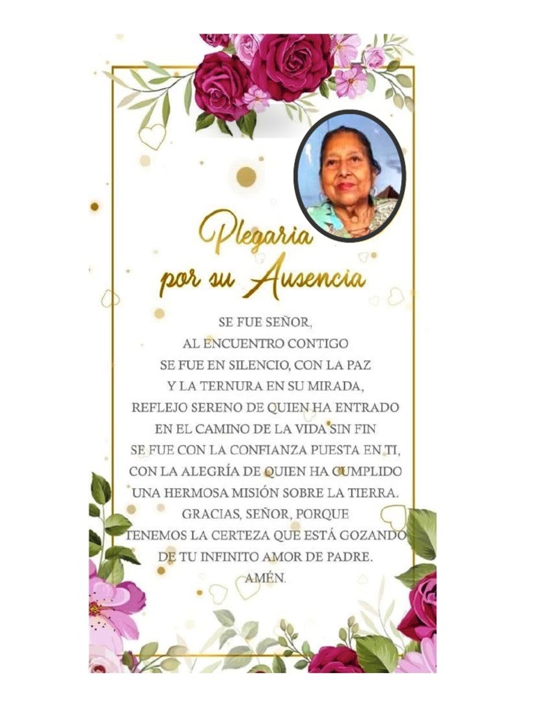 Esquela para Ramo de Difunto | PDF