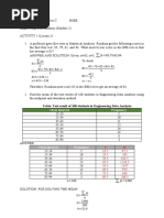 MATH019A Engineering Data Analysis | PDF | Survey Methodology | Probability Distribution
