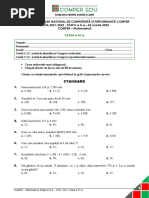Subiect Comper Mate EtapaI 2023 2024 clasaIII | PDF