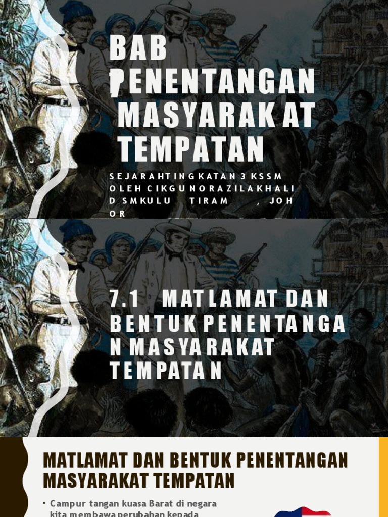 SEJ T3 KSSM Bab 7 Penentangan Masyarakat Tempatan Zila Khalid | PDF