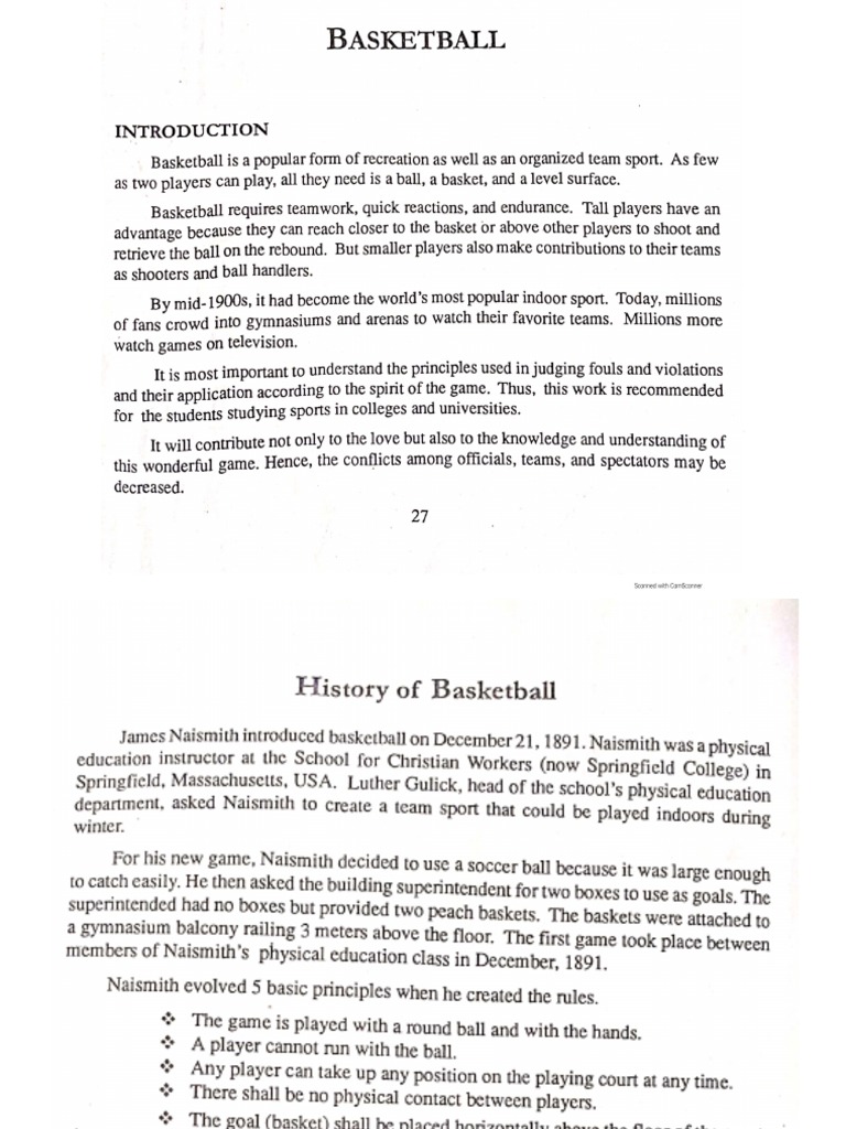 Basketball (Recreational Activity) | PDF