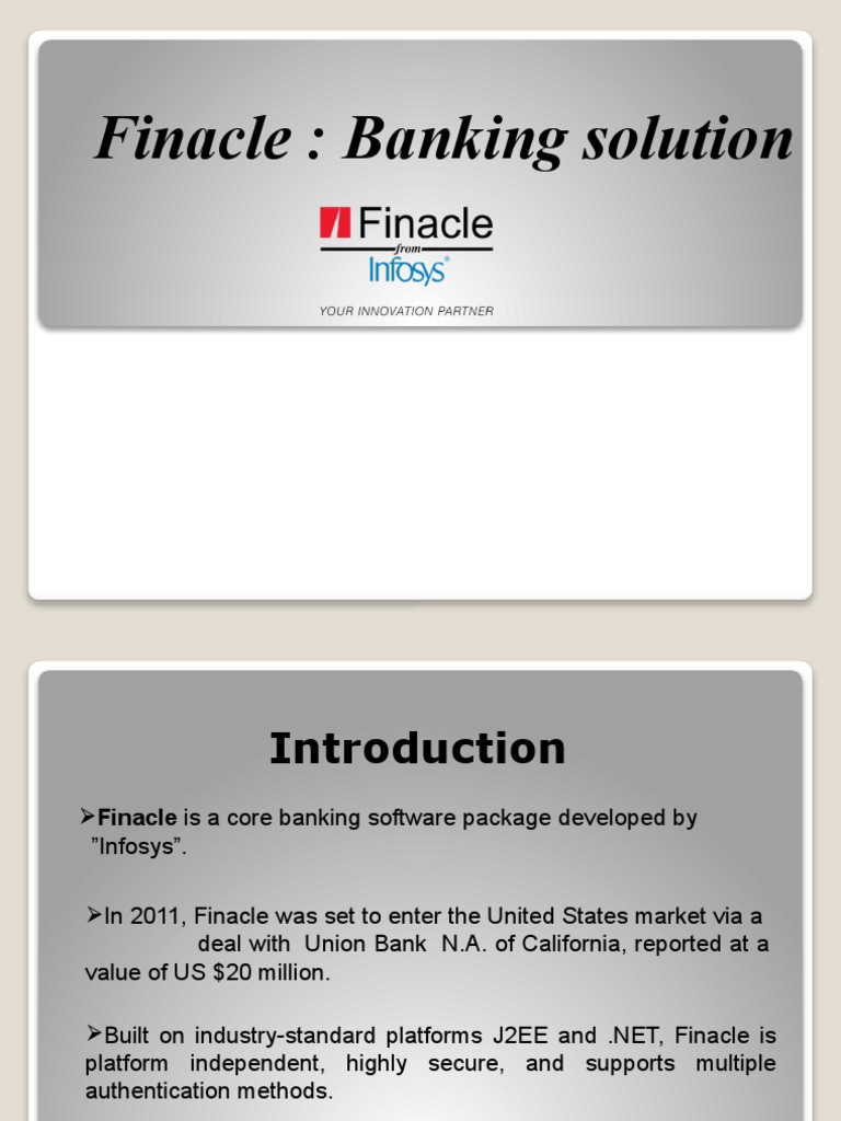 Finacle | PDF | Banks | Automated Teller Machine