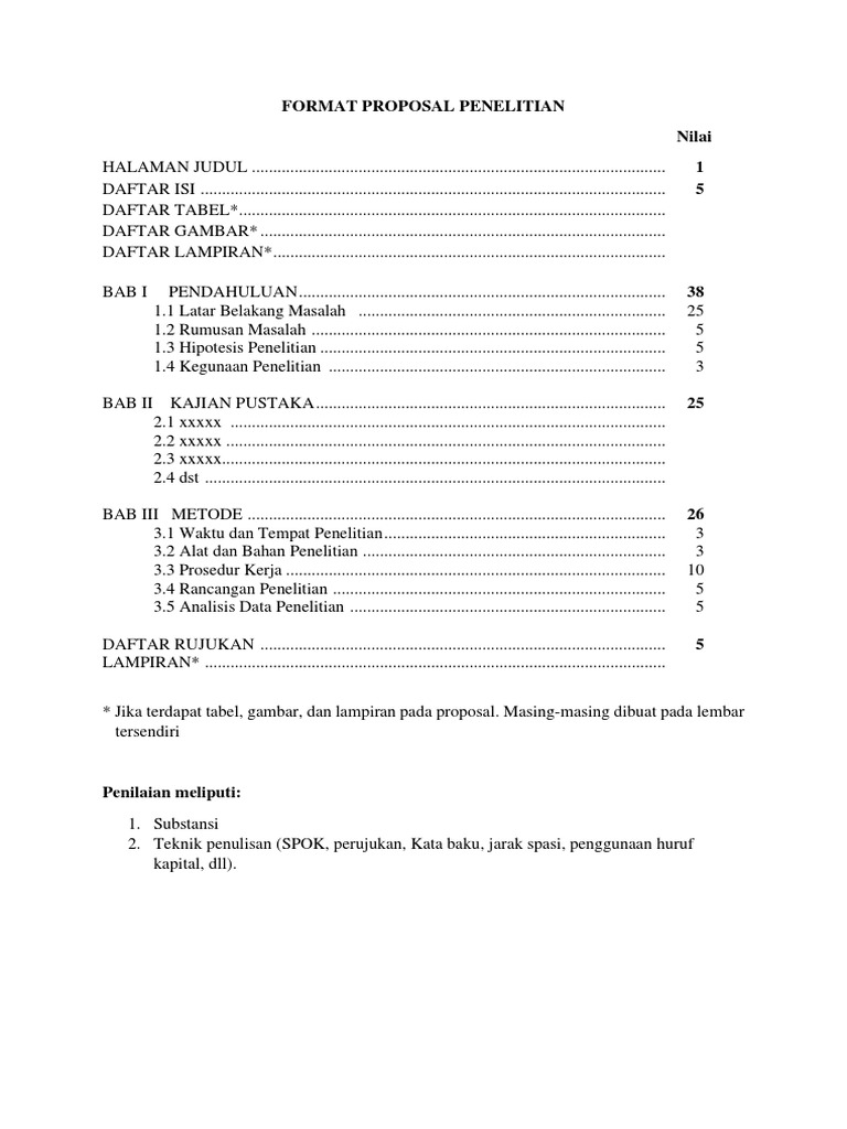 Format Proposal Penelitian | PDF