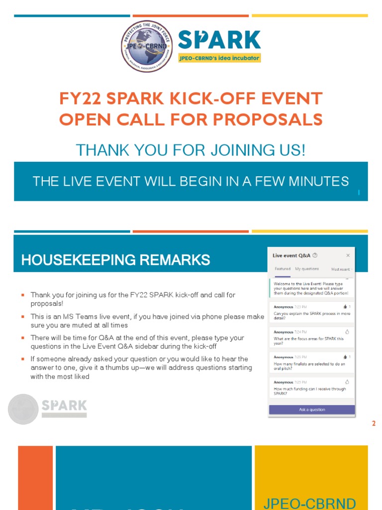 FY22 SPARK Event Proposal Guidelines | PDF | Tanks | Creativity