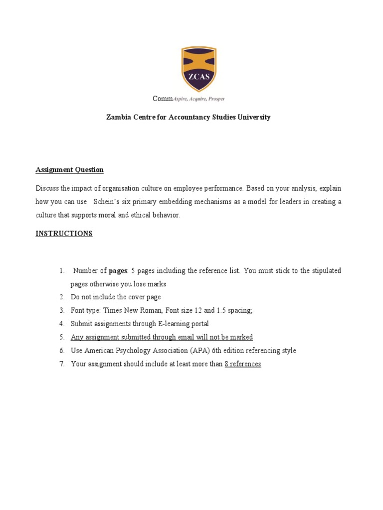 Ob Assignment | PDF | Organizational Culture | Leadership