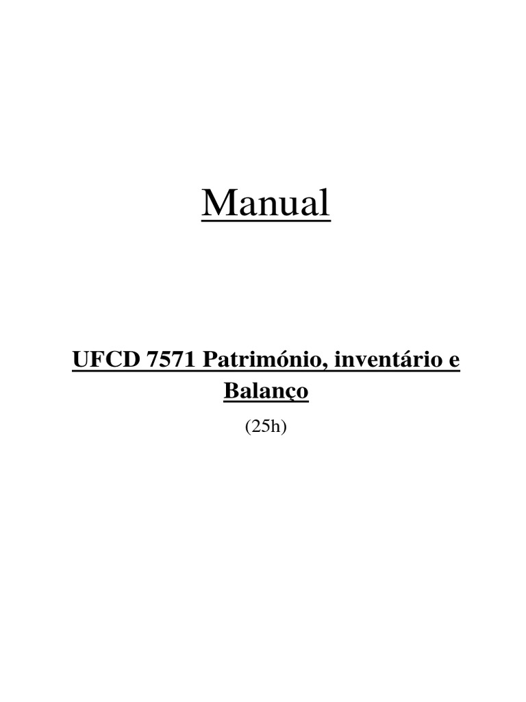 7571 - Manual 7571 | PDF | Contabilidade | Balancete