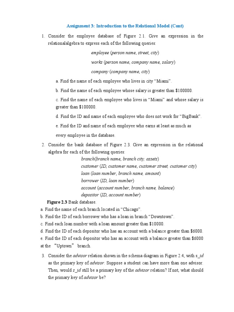 Assignment DB 3 | PDF