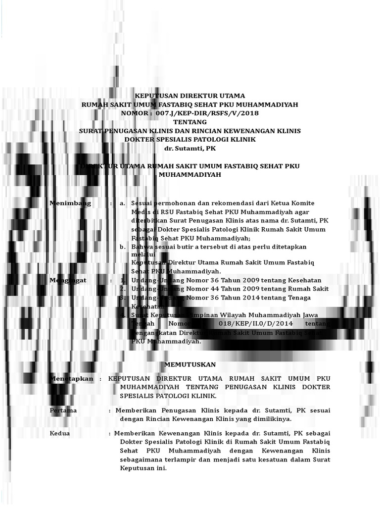 SPK Dan RKK DR Sutamti | PDF