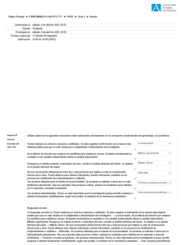 EVALUACION DE SABERES | PDF | Teoría de apego | Adultos