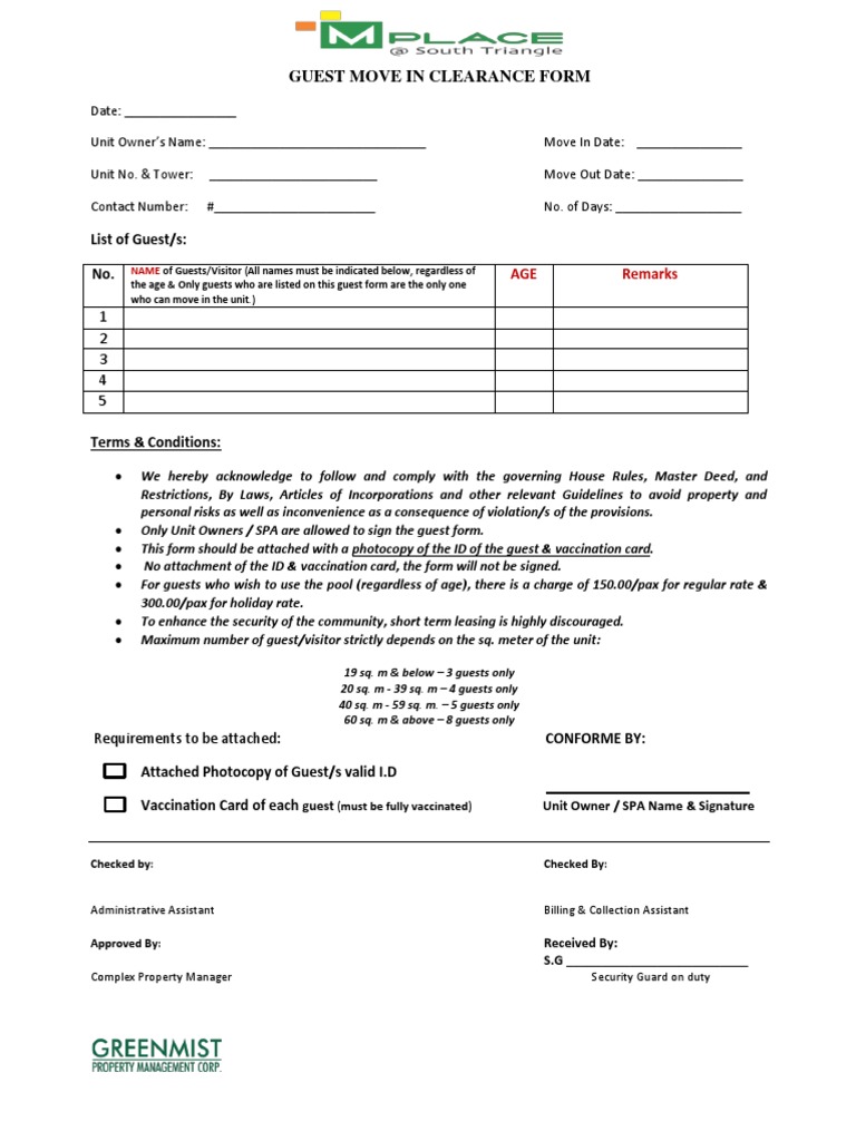 Guest Form | Download Free PDF | Justice | Crime & Violence