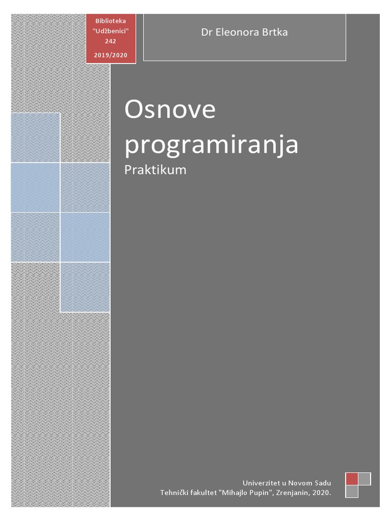 Praktikum Osnove Programiranja | PDF