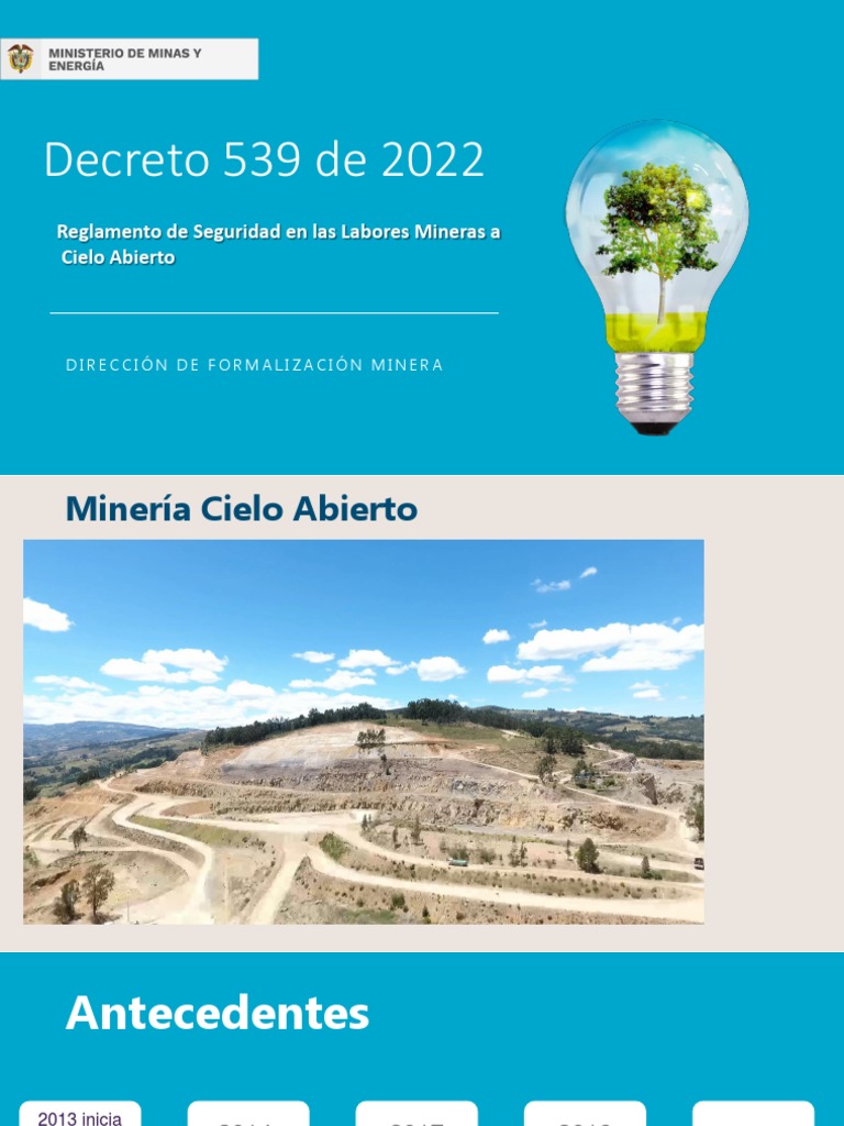 Decreto 539 Del 8 Abril 2022 NP | PDF | Minería | Transporte