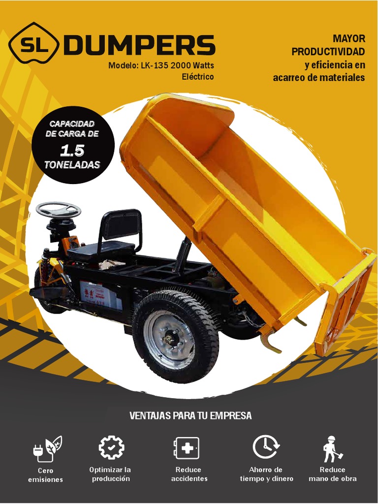Manual de Mantenimiento Dumper Eléctrico | PDF | Rodamiento (Mecánico ...