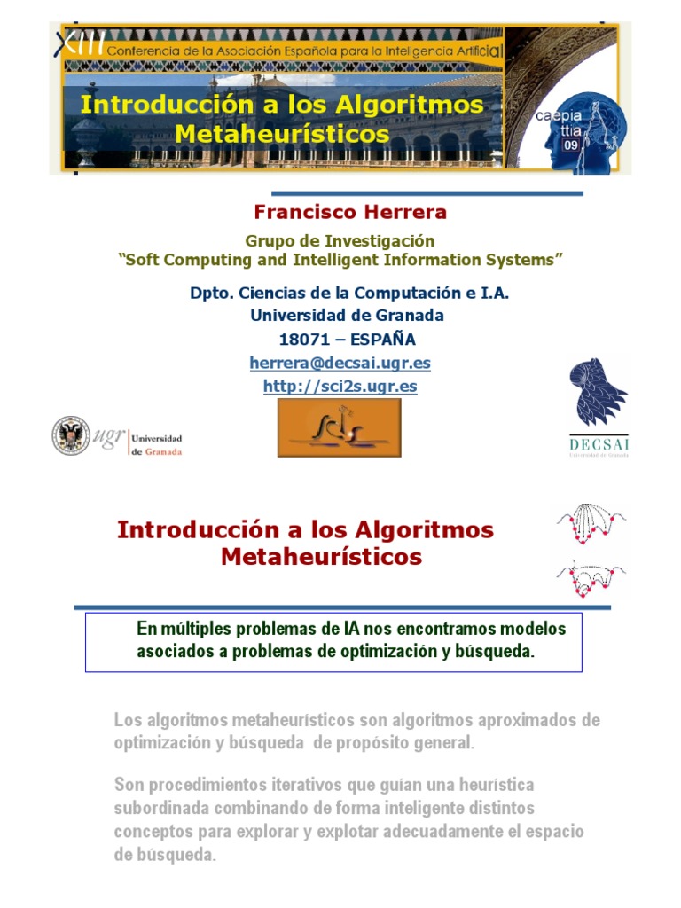 Introducción A Los Algoritmos Metaheurísticos | PDF