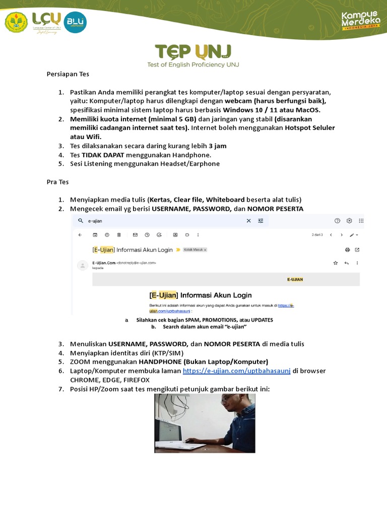 Panduan TEP LCU UNJ | PDF