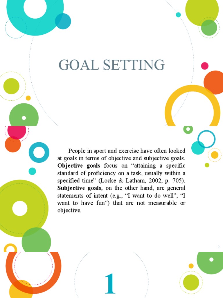 Goal Setting | PDF | Goal | Goal Setting