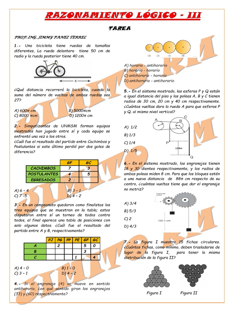 Raz. Lógico - III (Tarea) | PDF
