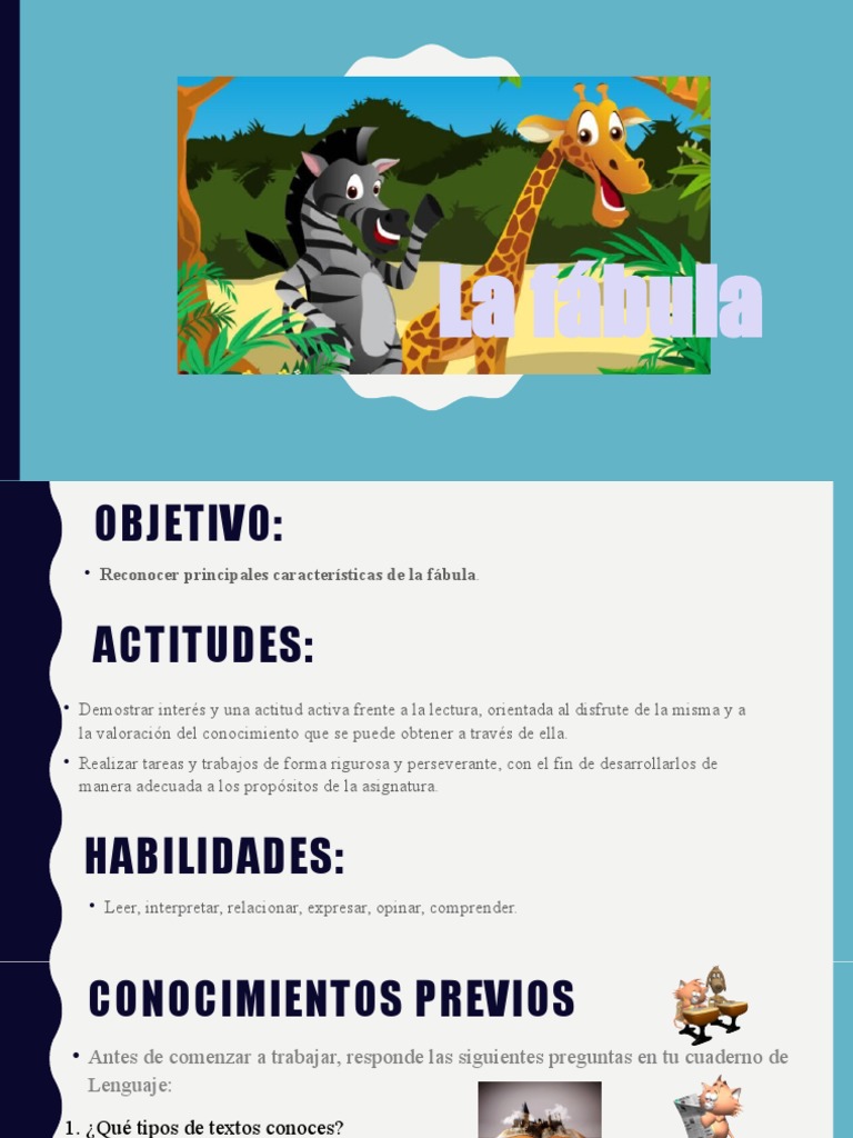 La Fabula | PDF | Fábula