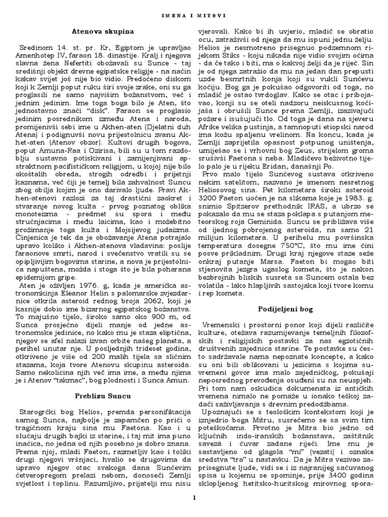 Mitovi I Legende Sve | PDF