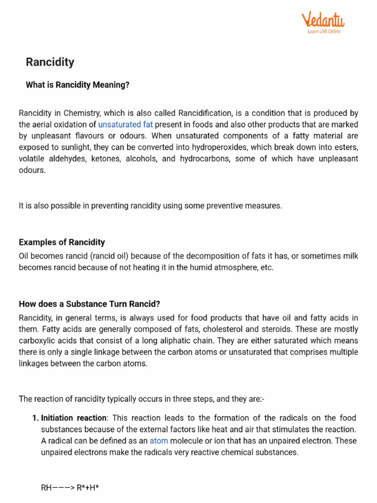 Rancidity | PDF