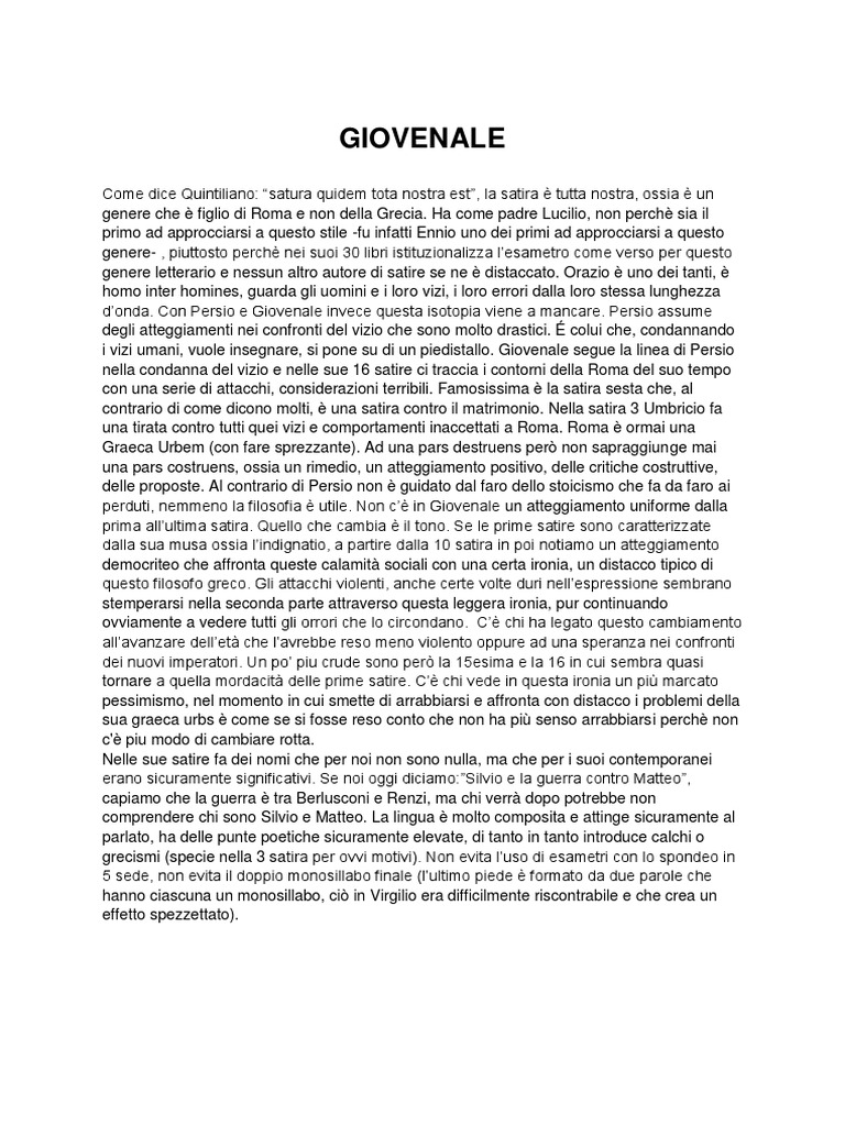 Giovenale | PDF