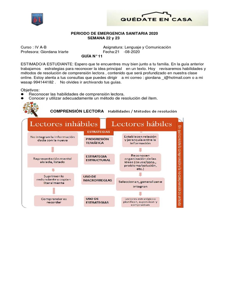 Guia Simce Comprensión Pdf Comprensión Lectora Comunicación