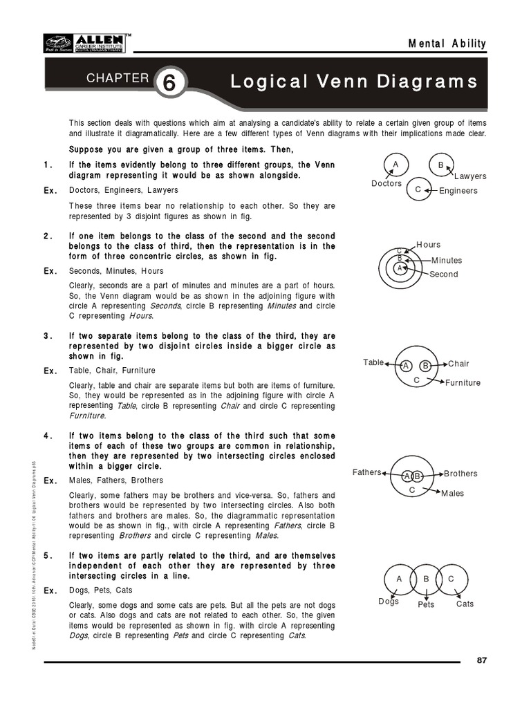 06 Logical Venn Diagrams | PDF