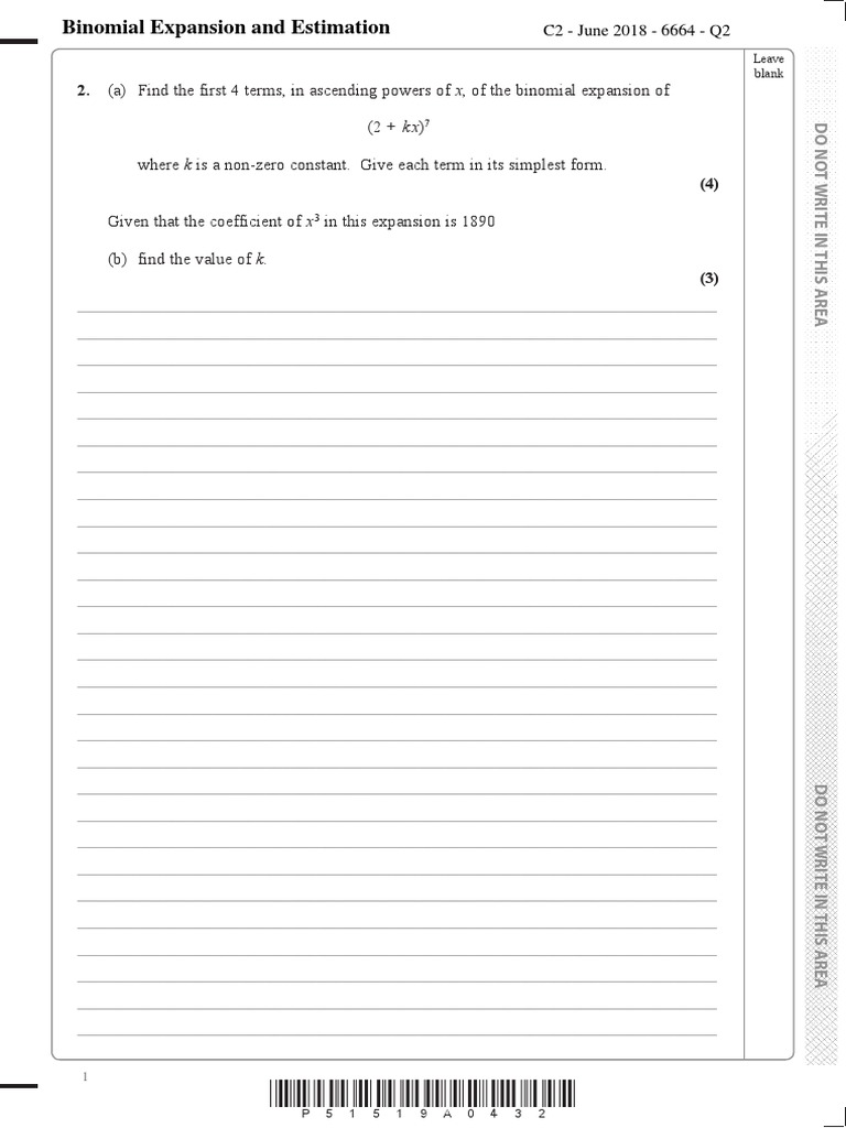 Binomial Expansion and Estimation | PDF