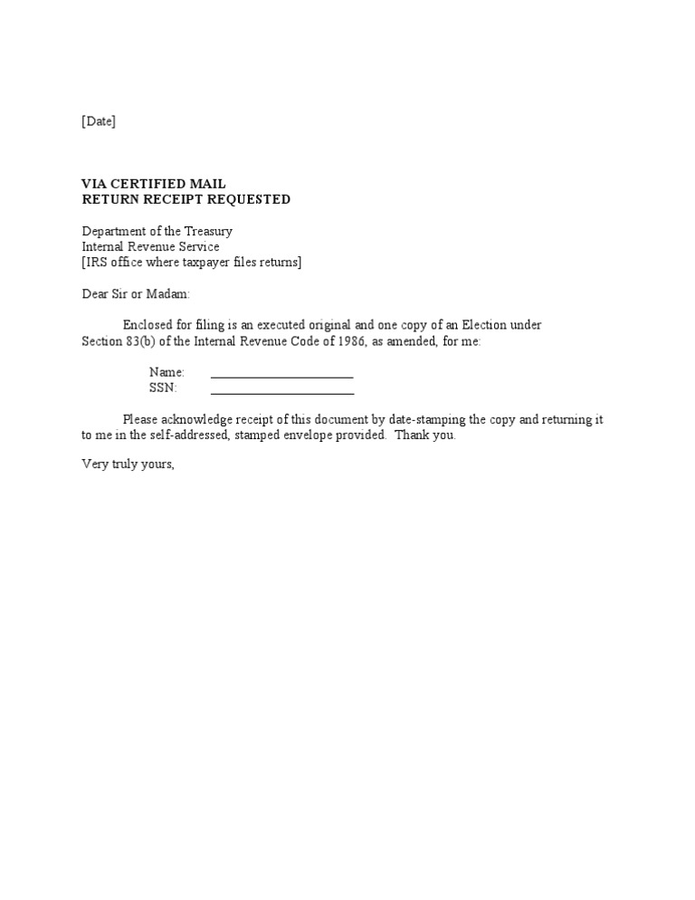 EXAMPLE 83 b Letter To IRS Individual 
