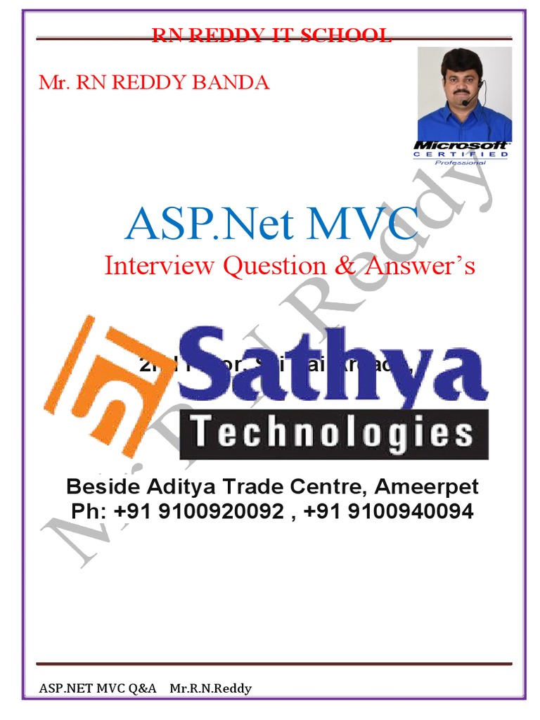 MVC Interview Questions and Answers | PDF