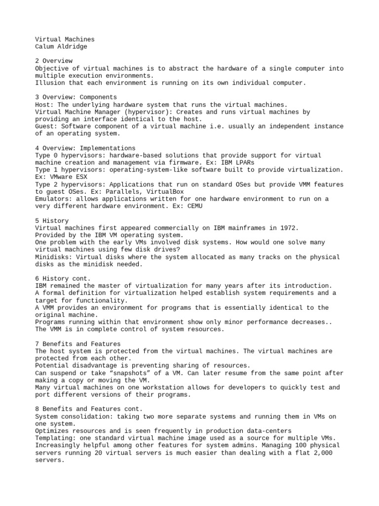 1 | PDF | Virtual Machine | Virtualization