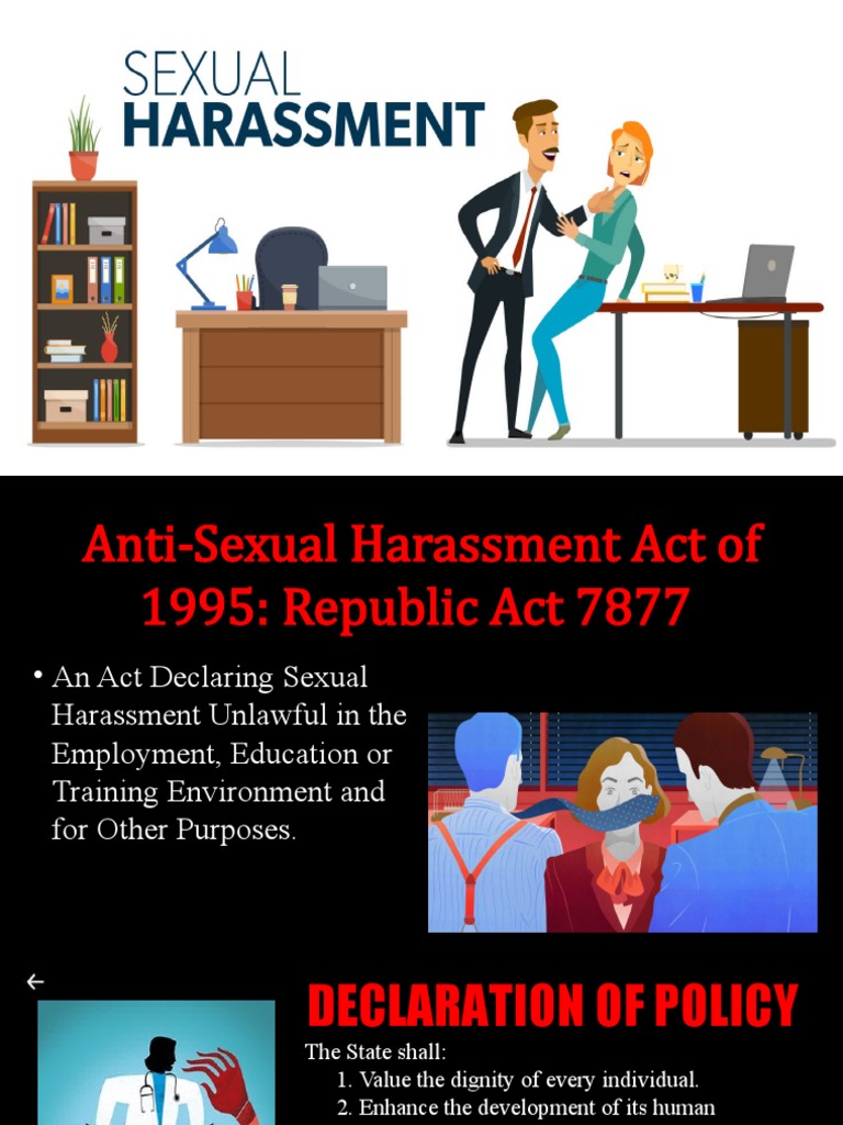 ANTI SEXUAL HARRASSMENT RA 7877 ACT of 1995 1 | PDF