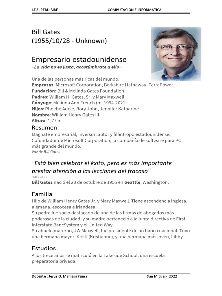 Bill Gates | PDF