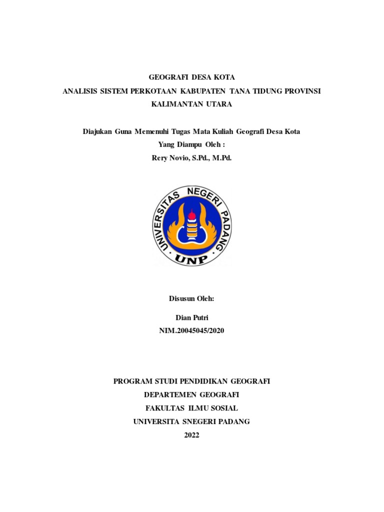 Geografi Desa Kota | PDF