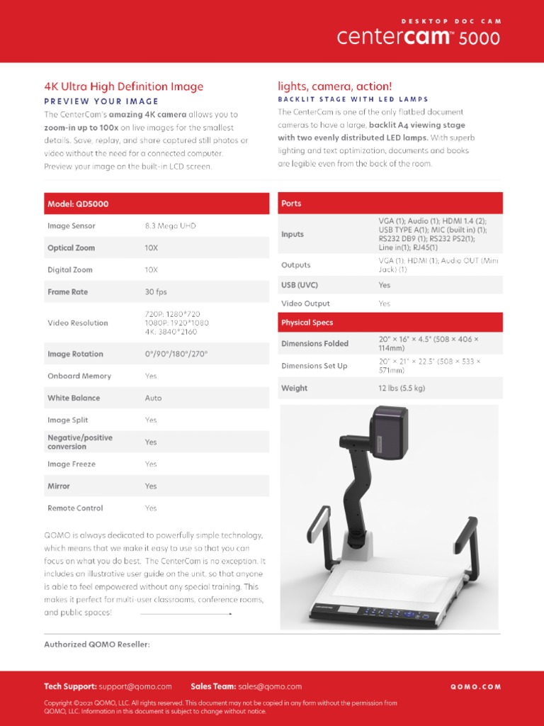 QOMO - QD5000 Brochure | PDF