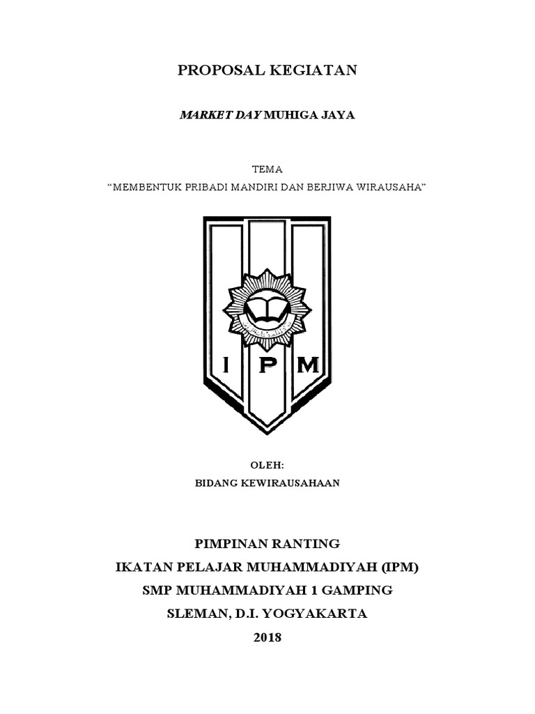 Proposal Kegiatan Market Day | PDF