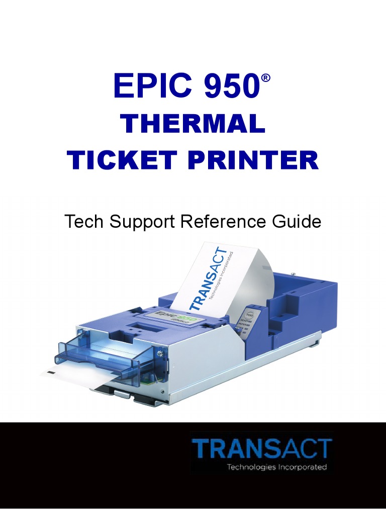 EPIC 950: Thermal Ticket Printer | Download Free PDF | Usb | Printer ...