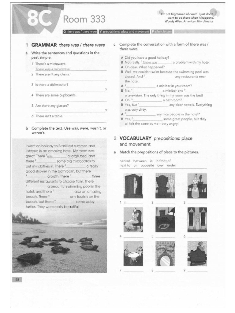 Homework #30 - ENGLISH FILE A1 A2 | PDF