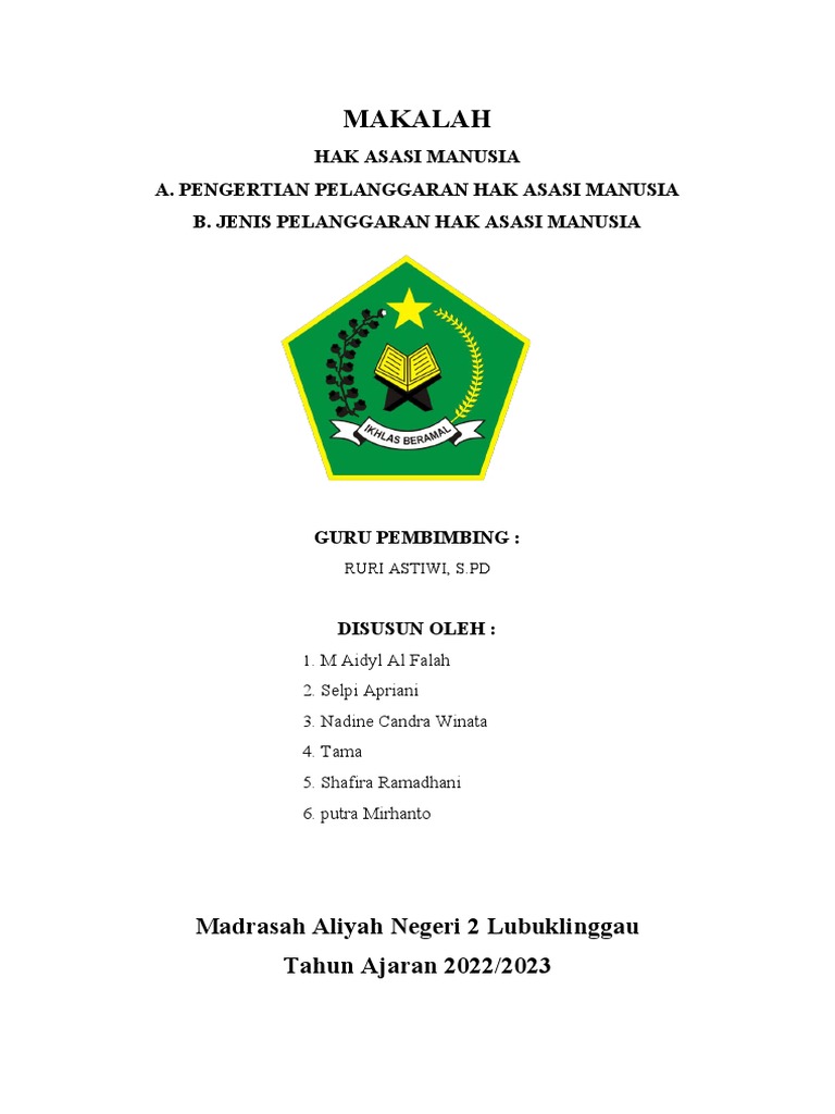 Contoh Makalah PPKN Kelas 11 | PDF | Ilmu Sosial