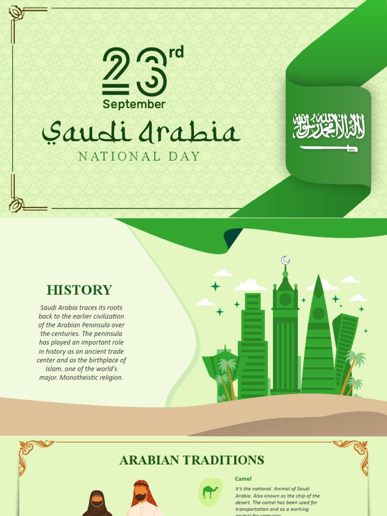 Saudi National Day SCHL | PDF | Arabian Peninsula | Saudi Arabia