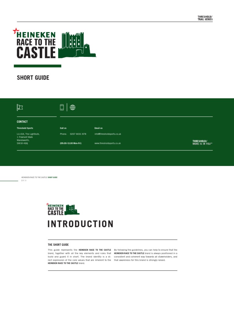 Heineken RTTC Short Guide | PDF | Typography | Logos
