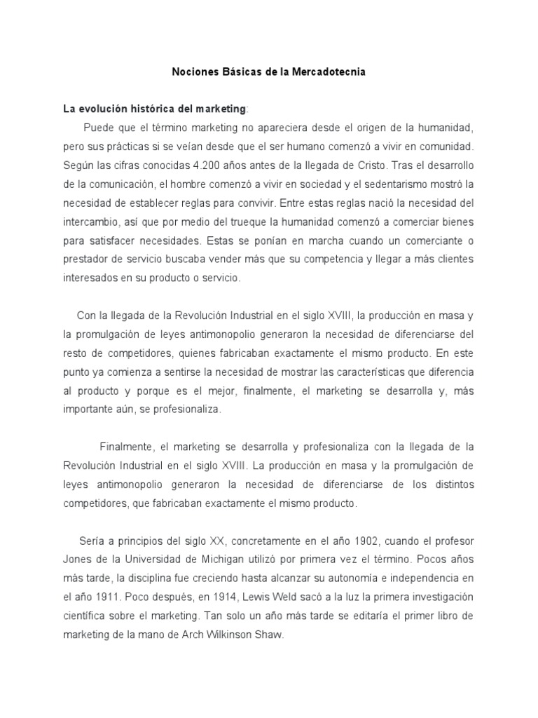 Taller Nociones Basicas de La Mercadotecnia | PDF | Marketing | Producto (Negocio)