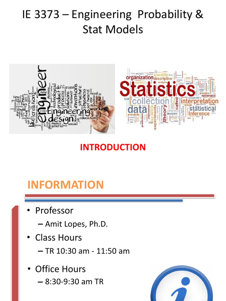 LECTURE 01-Introduction-IE 3373-AL | PDF | Technology & Engineering
