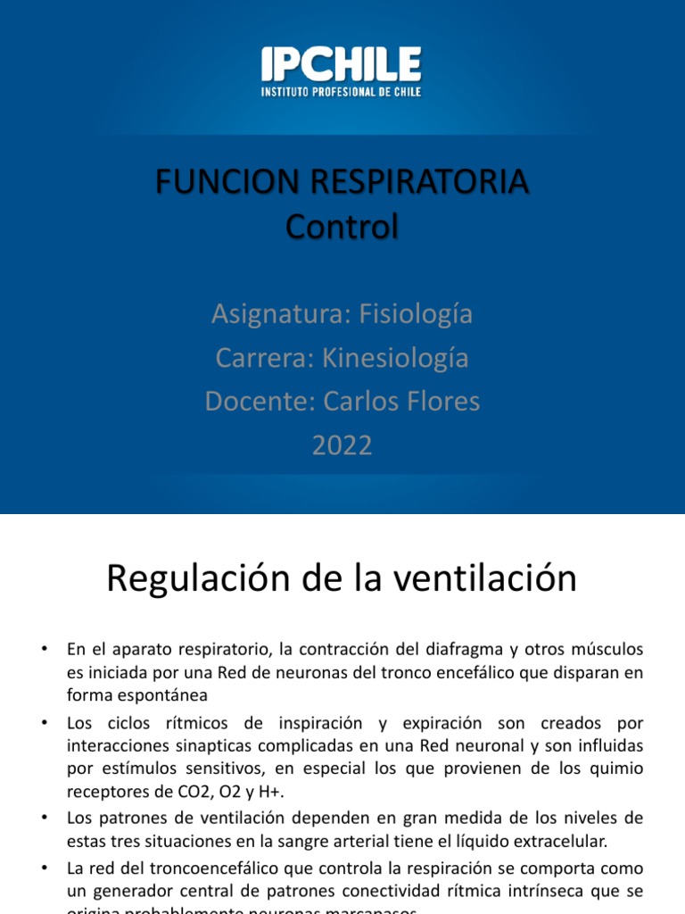 2 Control Respiratorio | PDF | Sistema respiratorio | Respiración