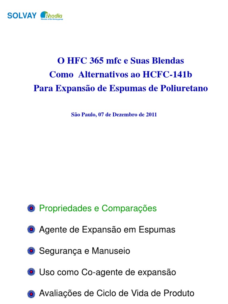 Solkane 365 - 277 Gases de Expansão Pu | PDF | Isolamento térmico ...