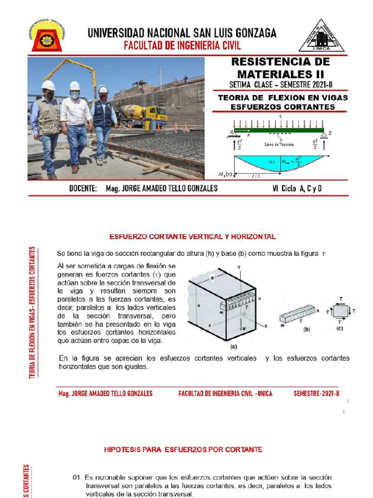 Septima Clase (Segunda Parte) Resistencia de Materiales II | PDF