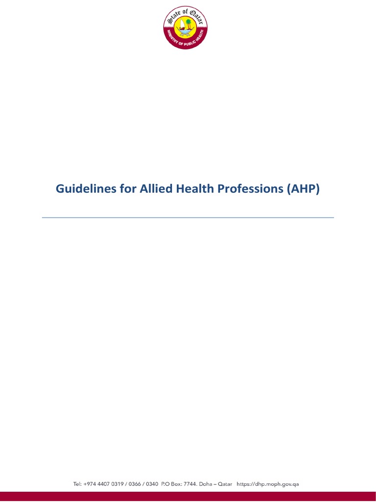 Guidelines For AHP | PDF