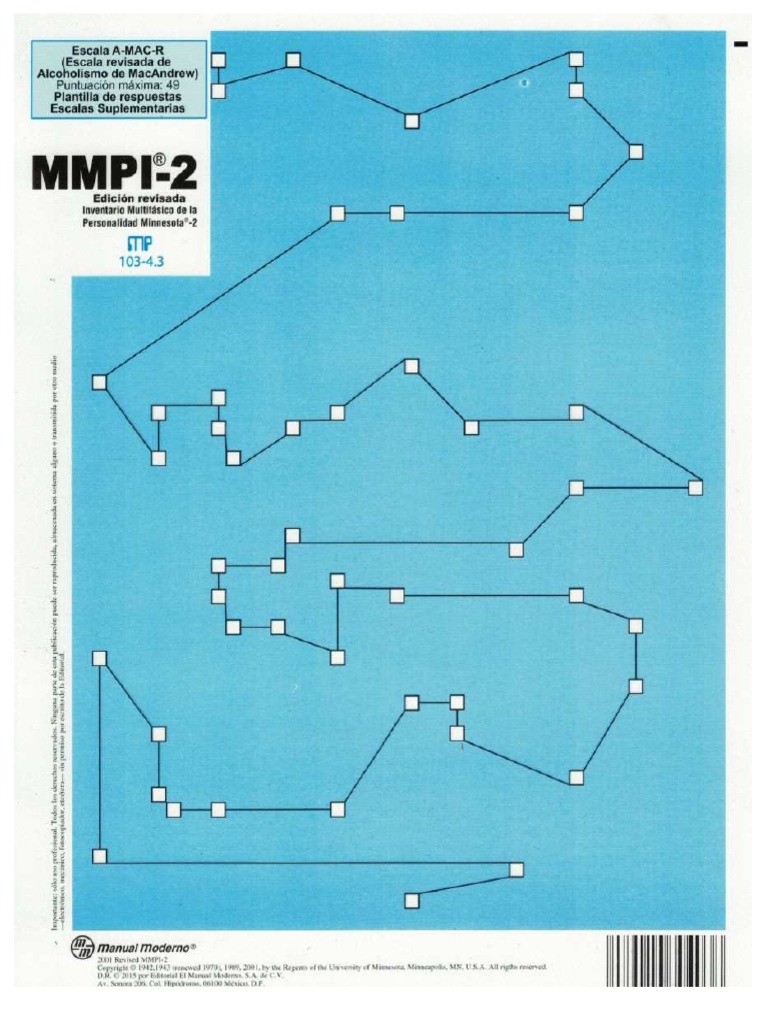 Mmpi 2 Plantillas de Respuestas Escalas Suplementarias Compress | PDF
